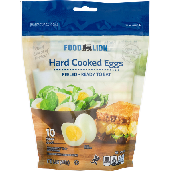 Food Lion Food Lion Hard Cooked Eggs, Peeled, Medium Same-Day Delivery ...
