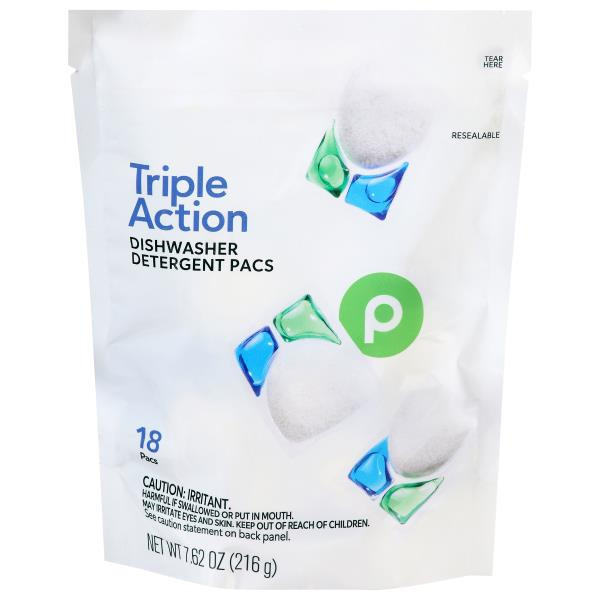 Publix Triple Action Dishwasher Detergent Pacs Same-Day Delivery or ...