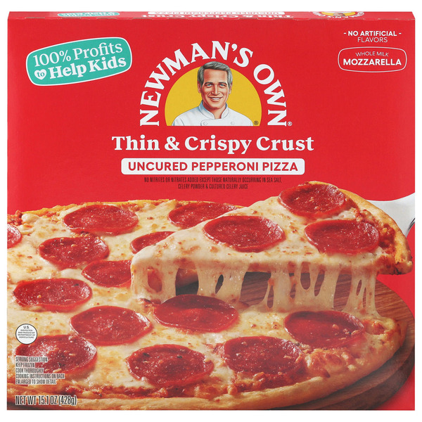 Wegmans Newman's Own Pizza, Thin & Crispy Crust, Uncured Pepperoni Same ...