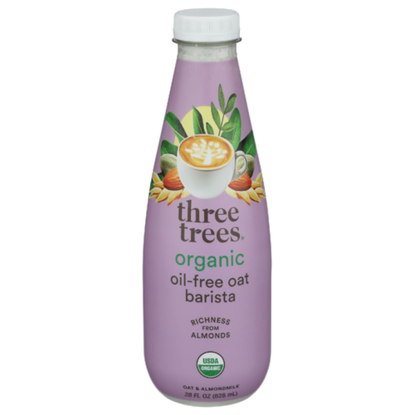 Three Trees Organic Oil-Free Barista Almond + Oat Milk Same-Day ...