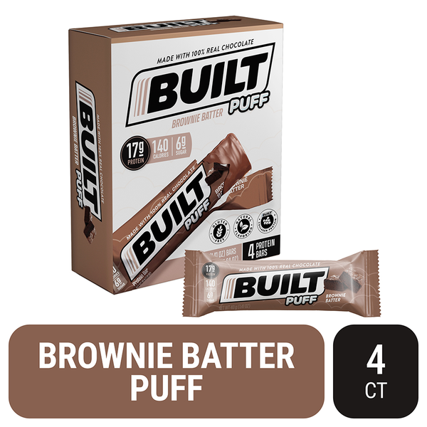 BUILT Protein Puff is a light, fluffy, marshmallow textured protein bar ...