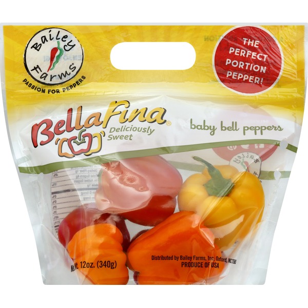 Bailey Farms Bell Peppers, Baby, BellaFina (12 oz) - Instacart