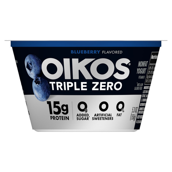 Oikos Triple Zero Blueberry Greek Yogurt Same-Day Delivery or Pickup | Woodman's Food Markets