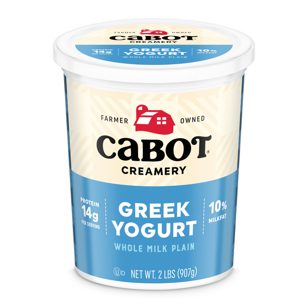 Cabot Whole Milk Plain Greek Yogurt, 2 lb Same-Day Delivery or Pickup ...