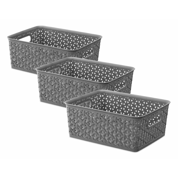 Kroger Everyday Living Resin Form Totes - Gray Same-Day Delivery or ...