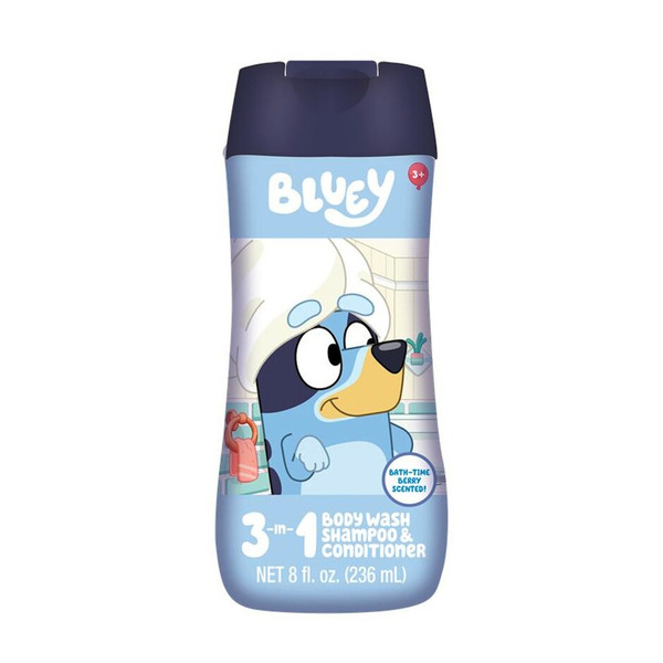 Bluey 3-in-1 Body Wash Shampoo & Conditioner Bath-time Berry Same-Day ...