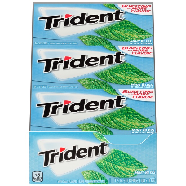 Trident Mint Bliss Gum (14 ct) - Instacart
