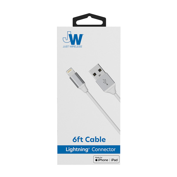 Walgreens Just Wireless Apple, iPhone, Lightning Connector Cable, White ...