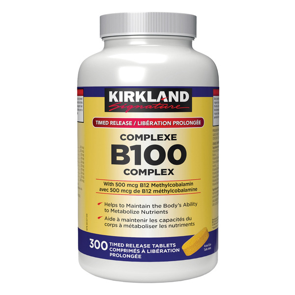 Kirkland Signature Signature B100 Complex Timed Release Tablets Same ...