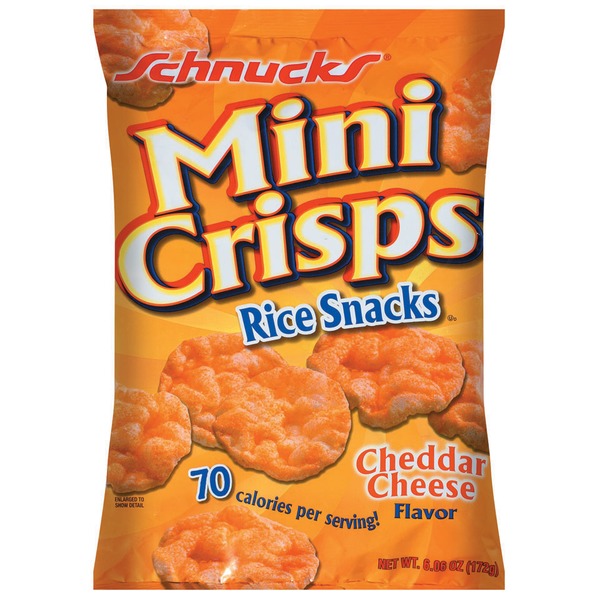 Schnucks Rice Snacks Cheddar Cheese Flavor Mini Crisps (6.06 oz ...