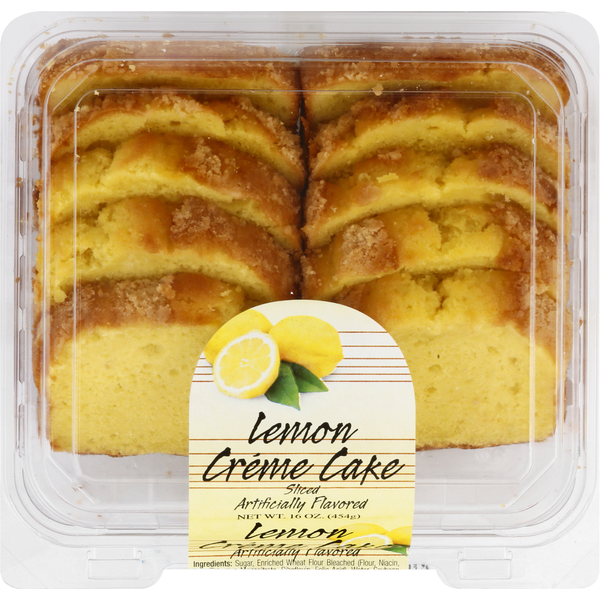 Olson's Baking Company Creme Cake, Lemon, Sliced Same-Day Delivery or ...