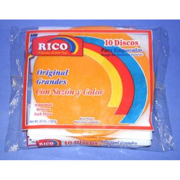 Frozen Rico - Disco Grande Colored (Dough for Empanadas) - 24/20 oz ...