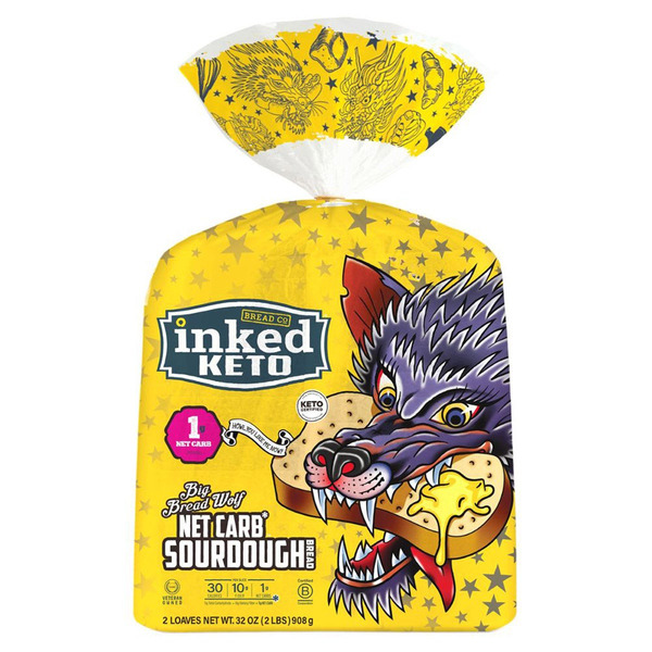 Inked Bread Co. Keto Big Wolf Net Carb Sourdough Bread Same-Day ...