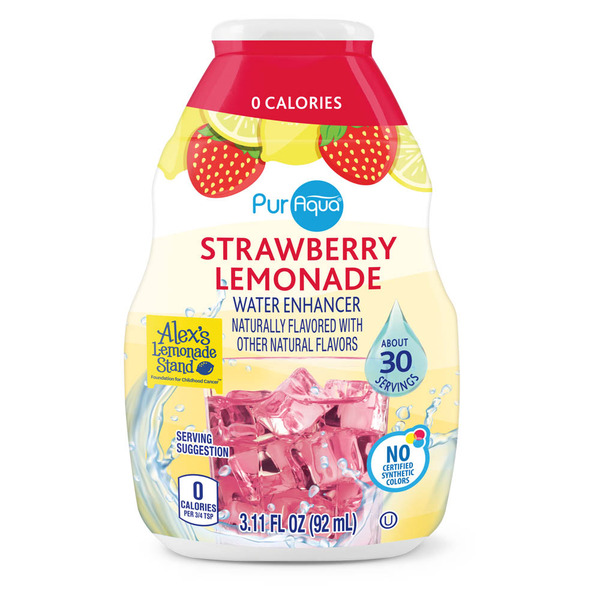 ALDI PurAqua Strawberry Lemonade Liquid Water Enhancer Same-Day Delivery or Pickup | Instacart