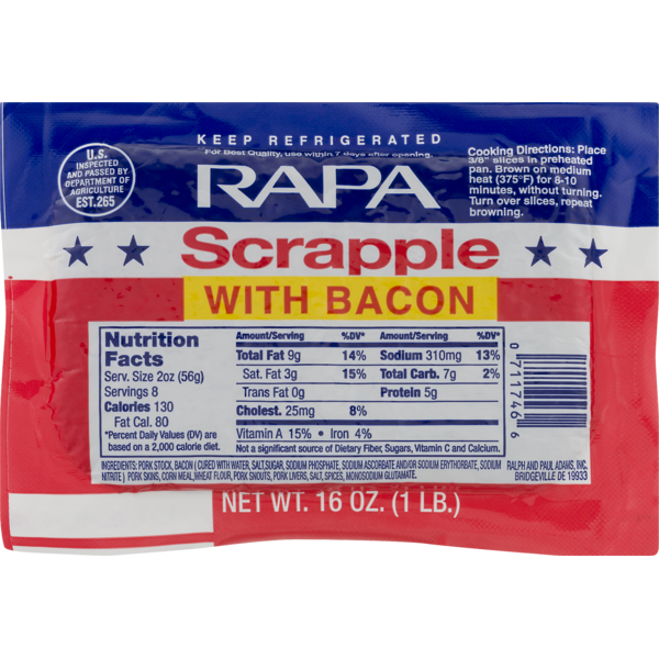 Rapa Scrapple With Bacon (16 oz) - Instacart