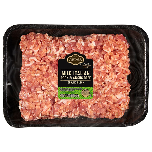 Kroger Private Selection Mild Italian Pork & Angus Beef Ground Sausage ...