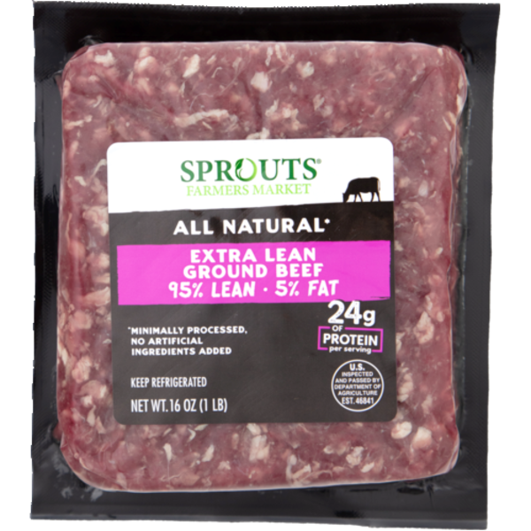 Sprouts All Natural 95% Extra Lean Ground Beef Same-Day Delivery or ...