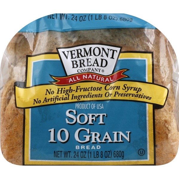Vermont Creamery Bread, Soft 10 Grain (24 oz) - Instacart