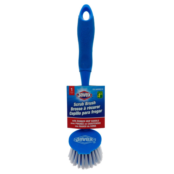 JAVEX Round Scrub Brush With Rubber Handle Same-Day Delivery | Dollarama