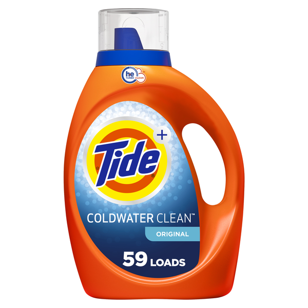 Tide Coldwater Clean Fresh HE Turbo Clean Liquid Laundry Detergent Same ...
