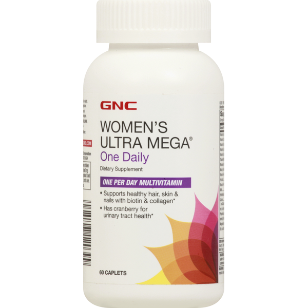 GNC Women's Ultra Mega, One Daily, Caplets (60 each) - Instacart
