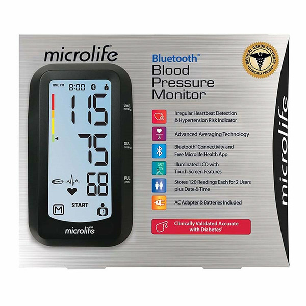 Microlife Bluetooth Upper Arm Blood Pressure Monitor with Irregular ...