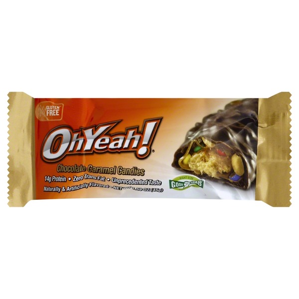 Oh Yeah Protein Bar, Chocolate Caramel Candies (1.59 oz) - Instacart