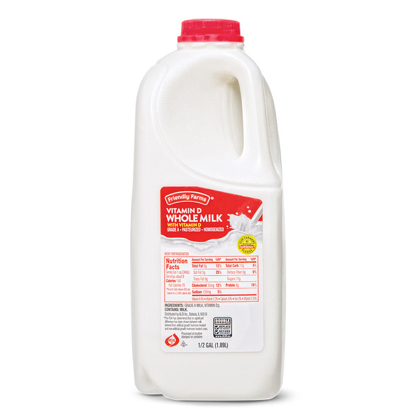 Friendly Farms Whole Milk Same-Day Delivery or Pickup | ALDI