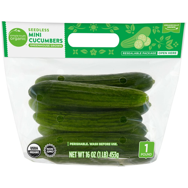 Kroger Simple Truth Mini Cucumbers Same-Day Delivery or Pickup | Instacart
