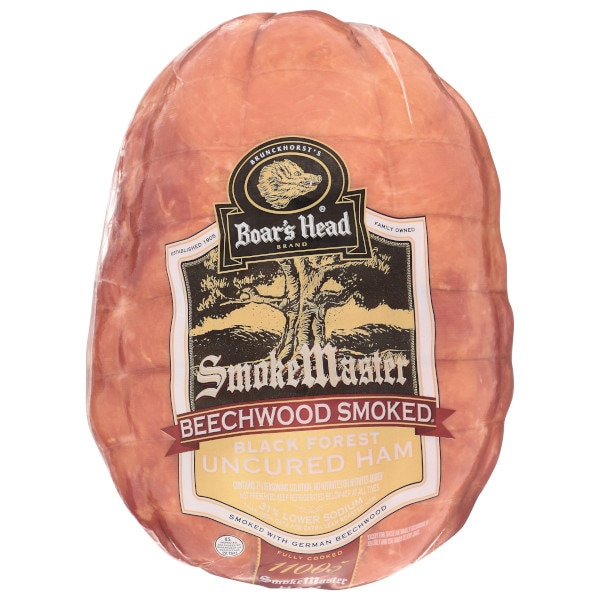 Boar's Head Smokemaster Beechwood Smoked Black Forest Ham Same-Day ...