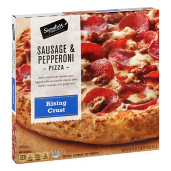 Safeway Signature SELECT Pizza, Sausage and Pepperoni, Rising Crust ...