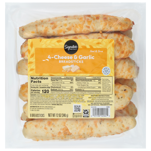 Safeway Signature SELECT Breadsticks, 4 Cheese & Garlic Same-Day ...