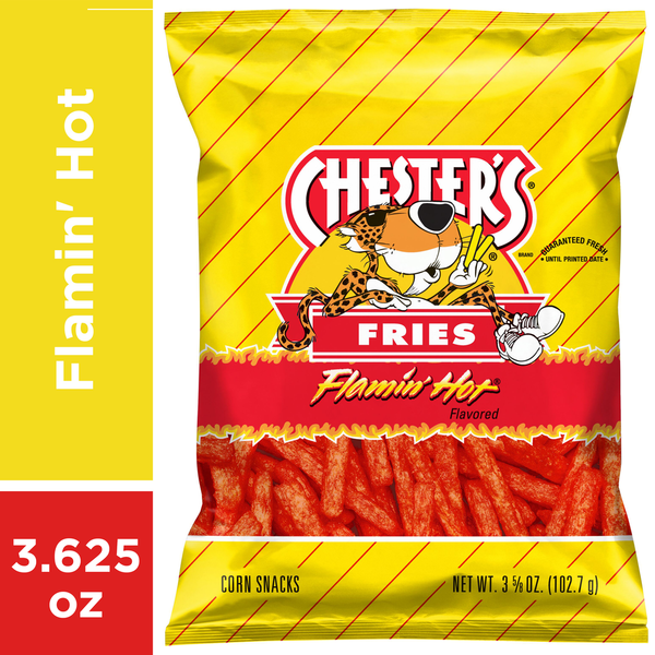 Chester's Fries Corn & Potato Snacks, Flamin' Hot Flavored Same-Day ...
