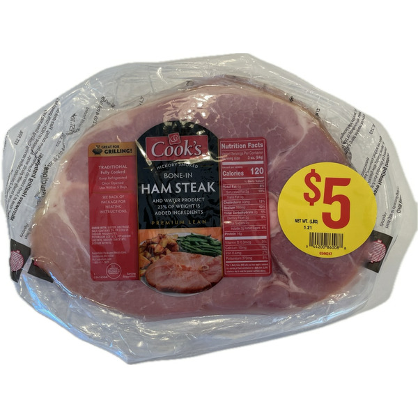 Kroger Cook's Hickory Smoked Bone-in Ham Steak Same-Day Delivery or ...