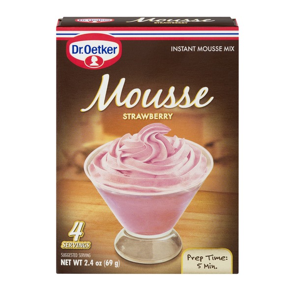 Dr. Oetker Mousse Instant Mousse Mix Strawberry (2.4 oz) - Instacart