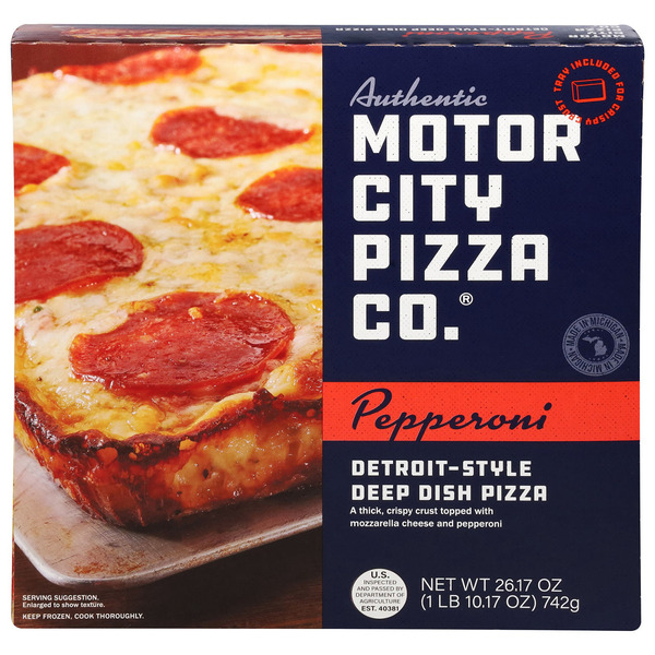 Wegmans Motor City Pizza Co. Pizza, Pepperoni, Deep Dish, Detroit-Style ...