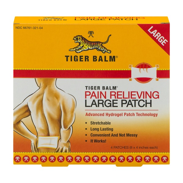 Tiger Balm Pain Relieving Large Patch - 4 CT (4 ct) from Bed Bath ...