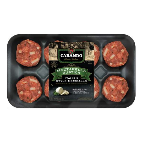Carando Mozzarella Rustica Italian Style Meatballs Same-Day Delivery or ...