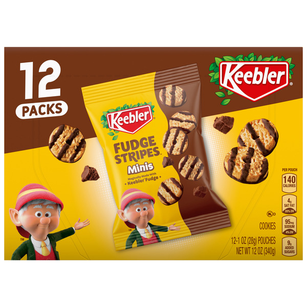 Keebler Fudge Stripes Minis Original Shortbread Mini Cookies Same-Day ...