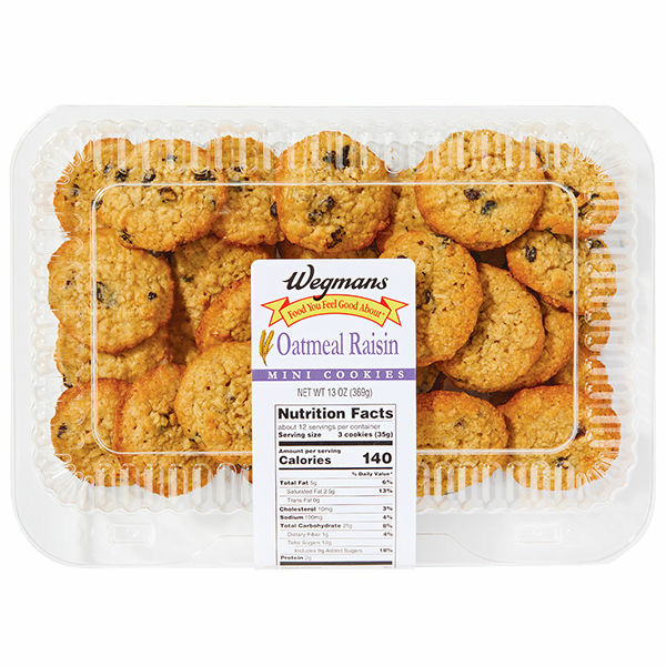 Wegmans Wegmans Oatmeal Raisin Mini Cookies Same-Day Delivery or Pickup ...