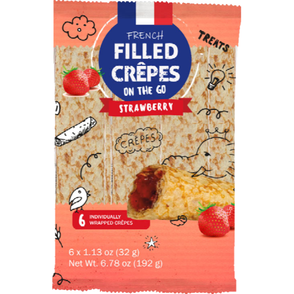 French Filled Strawberry Crepes on the Go Same-Day Delivery or Pickup ...