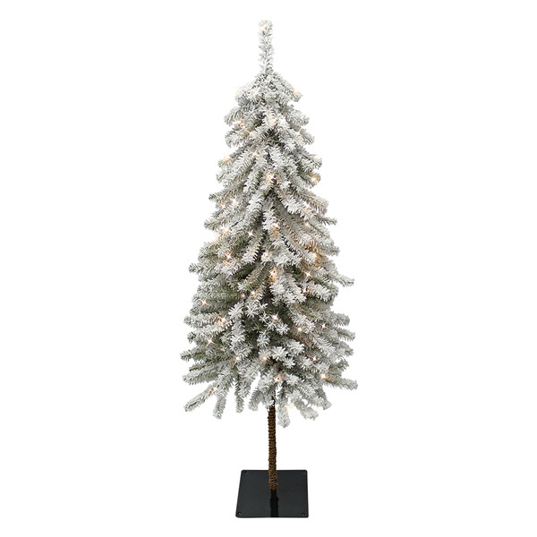 Merry Moments LED Flocked Alpine Trees - 5' Same-Day Delivery or Pickup ...