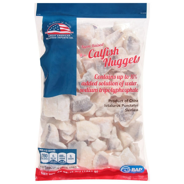 Great American Seafood Imports Co. Skinless Catfish Nuggets Same-Day ...