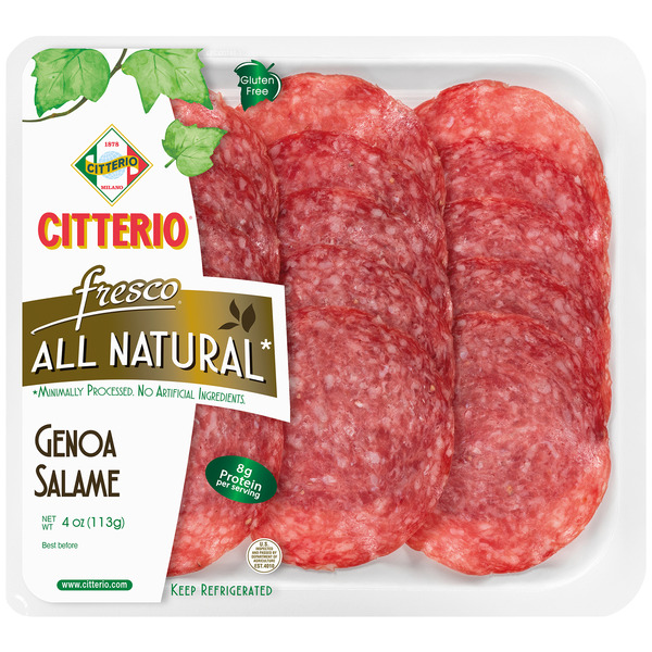 ShopRite Citterio USA Genoa Salame Fresco, All Natural, Sliced Same-Day ...