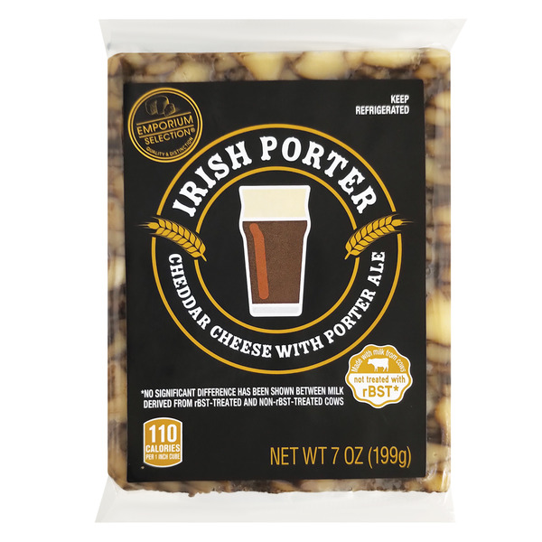 Emporium Selection Irish Cheddar With Porter Cheese Same-Day Delivery ...