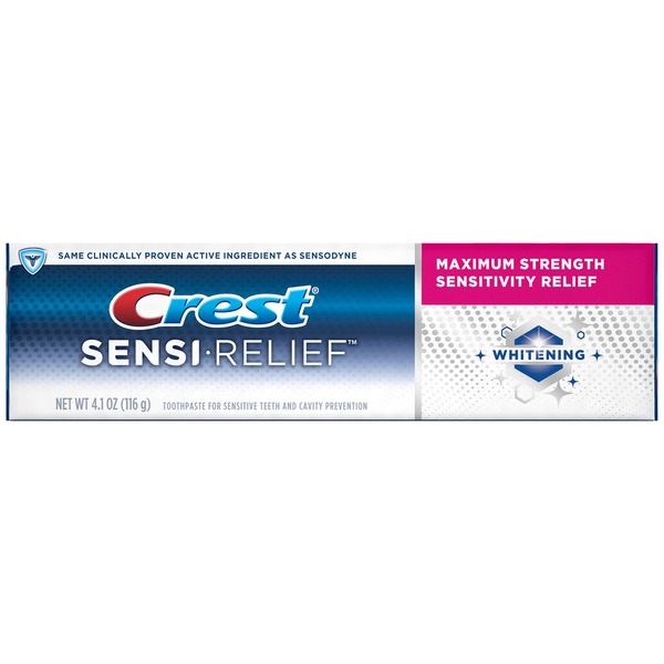 Crest Sensi-Relief Whitening Clean Mint Flavor Toothpaste (4.1 oz ...