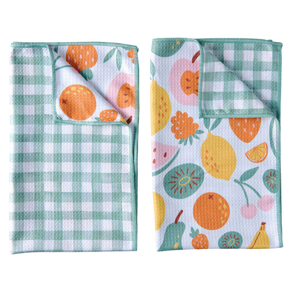 Crofton Fruit Mix Microfiber Kitchen Towels, 2Pk Same-Day Delivery or ...