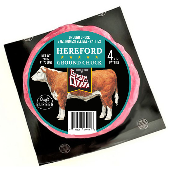Greater Omaha Packing Company, Inc. Ground Chuck, Homestyle Patties ...