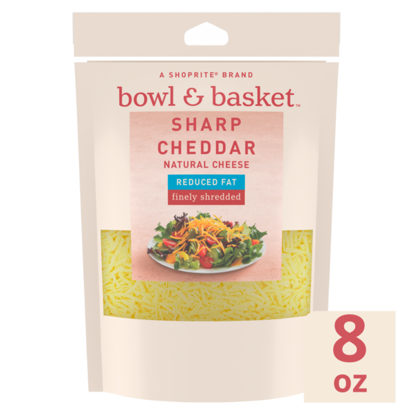 ShopRite Bowl & Basket Reduced Fat Finely Shredded Sharp Cheddar ...