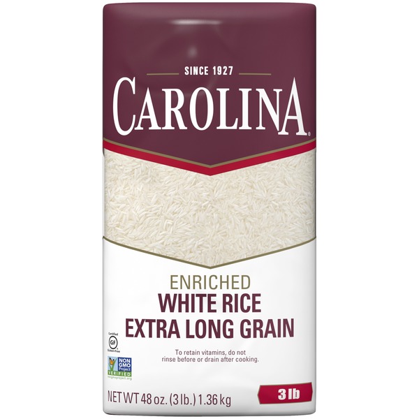 Carolina Enriched Extra Long Grain White Rice (48 oz) - Instacart